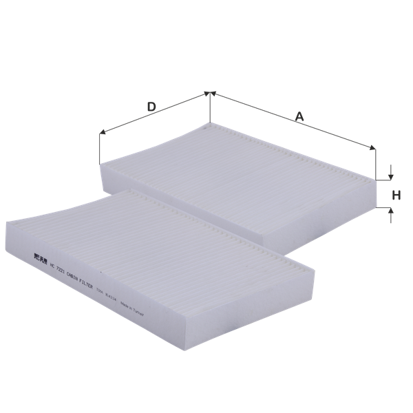 HC 7221 - Filter, interior air - Fil Filter - Online Catalogue