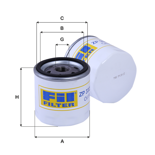 ZP 3329 MG - Oil Filter - Fil Filter - Online Catalogue