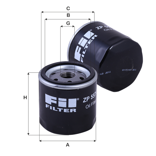 ZP 557 C - Oil Filter - Fil Filter - Online Catalogue