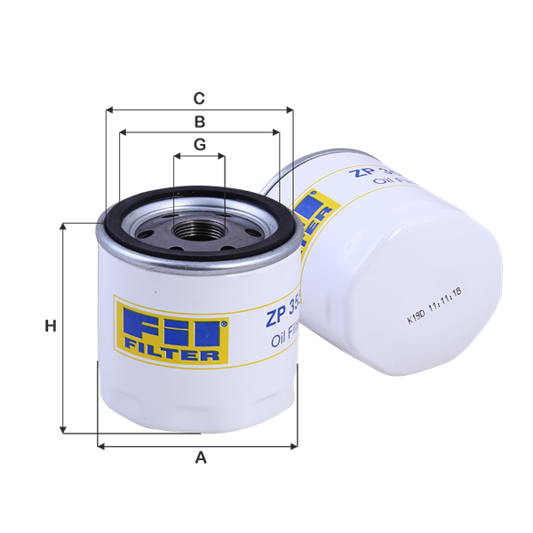 ZP 3553 - Oil Filter - Fil Filter - Online Catalogue