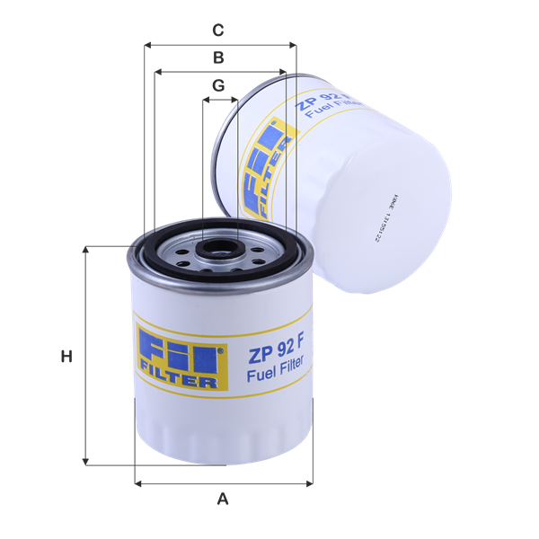ZP 92 F - Fuel Filter - Fil Filter - Online Catalogue